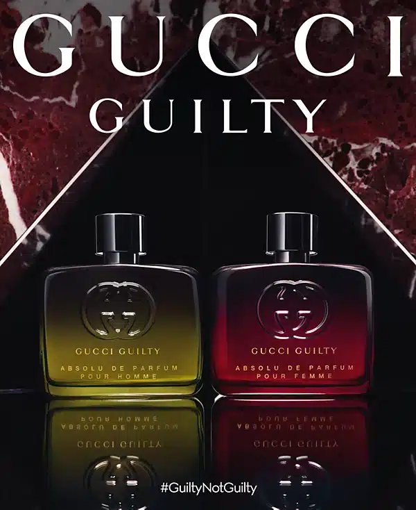Gucci Adds Guilty Absolu De Parfum Duo For Men And Women