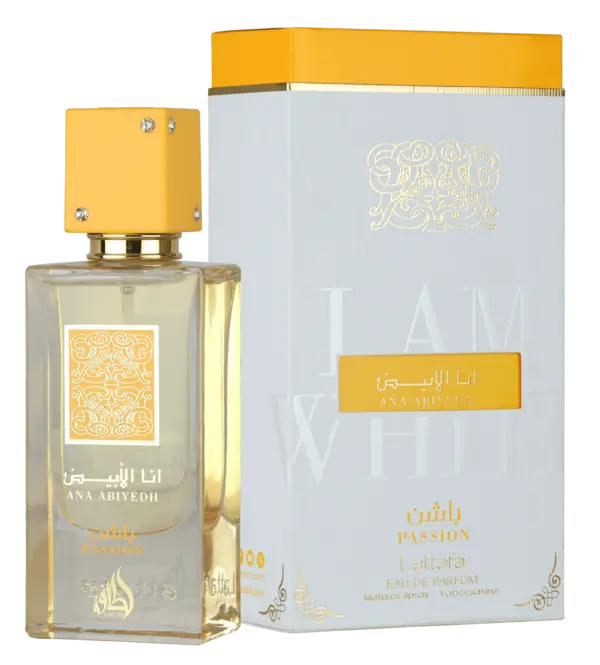 Ana Abiyedh Passion Lattafa | Fruity Amber Scent | I Fragrance